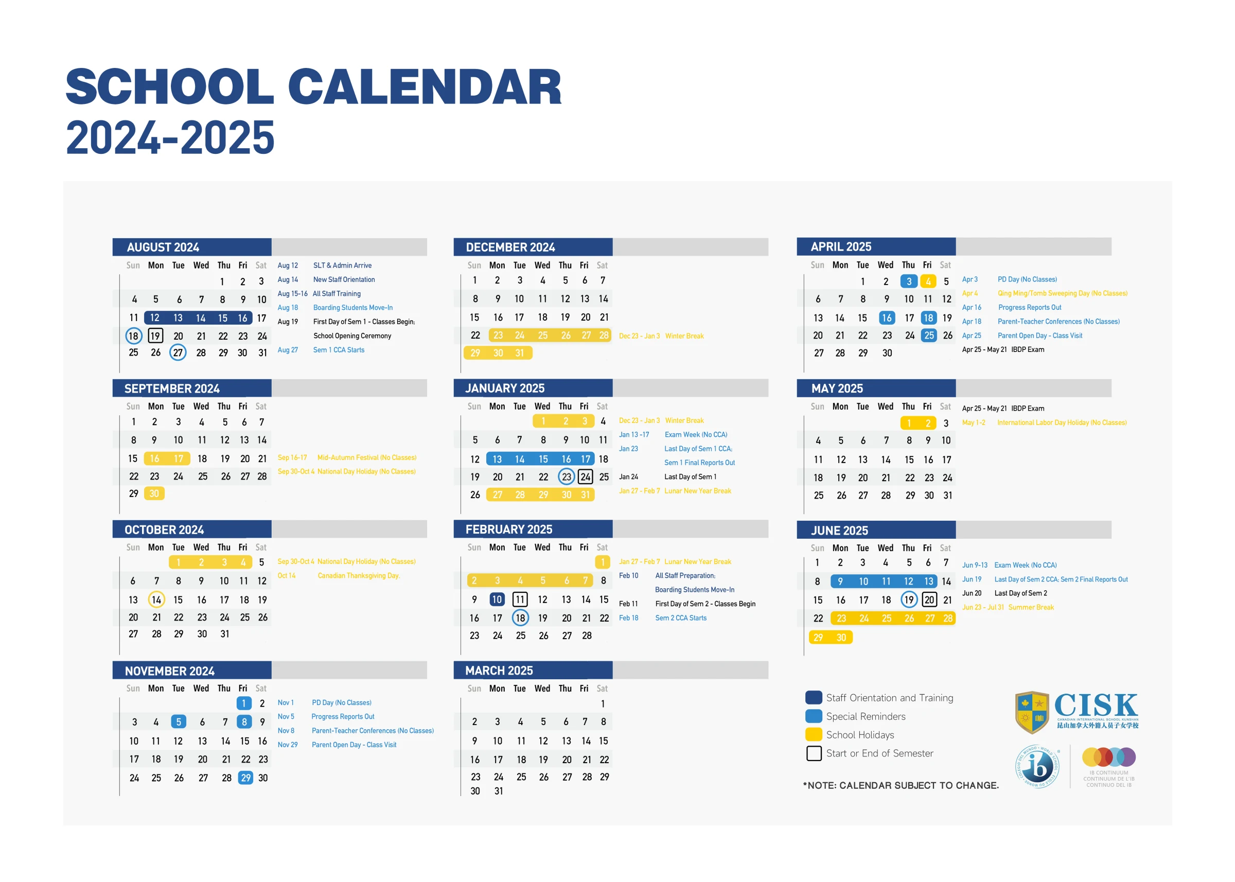 CISK-CalendarCISK-Calendar
